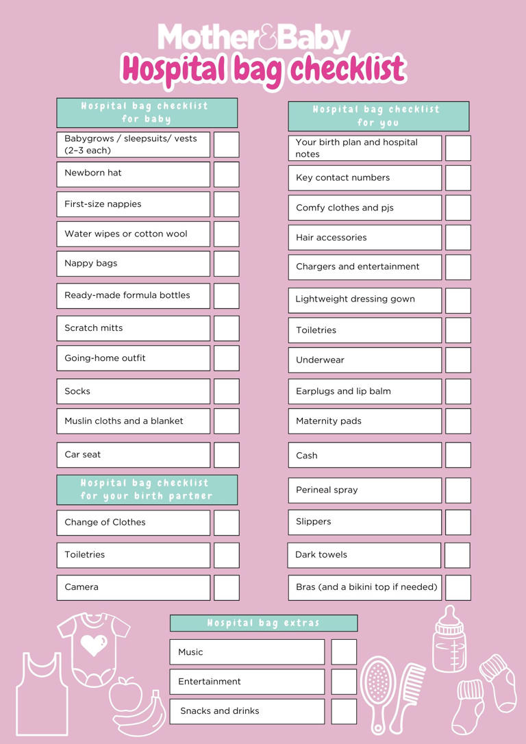Hospital bag checklist: A third time mum’s personal experience and tips ...