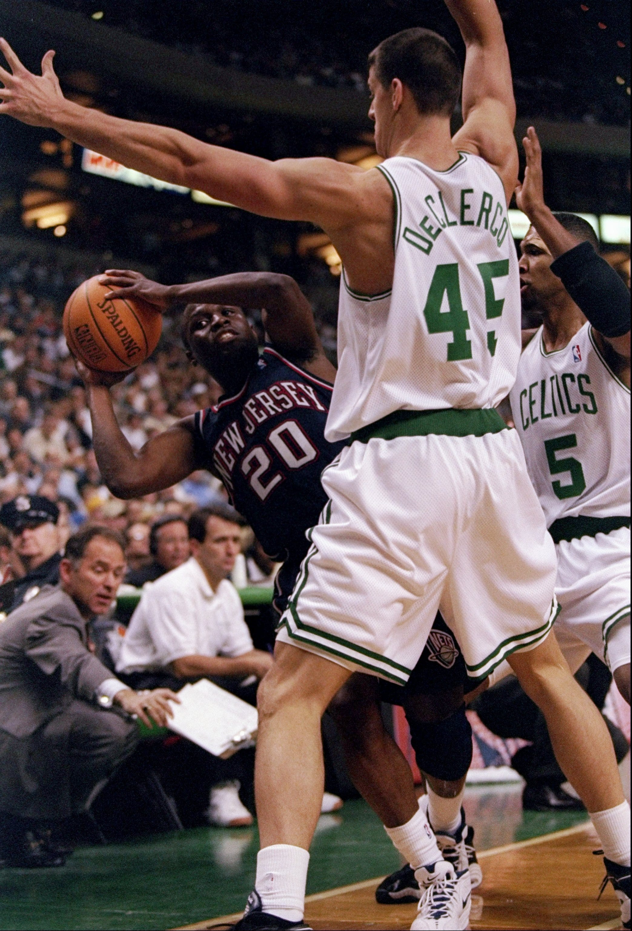 Boston Celtics jersey history No. 45 - Andrew DeClercq (1997-99)