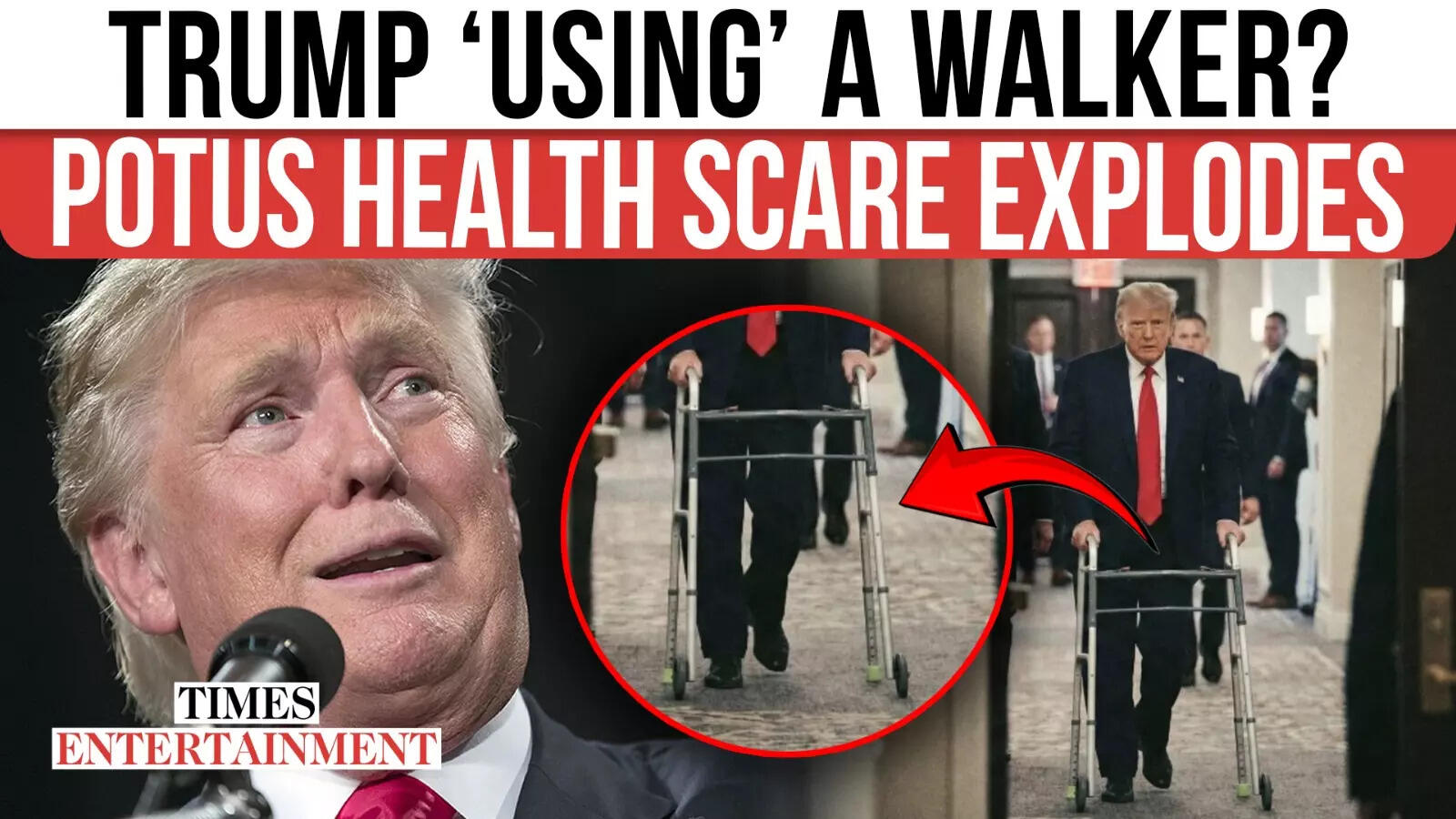 Trump using a walker? Shocking image of president sparks health frenzy ...