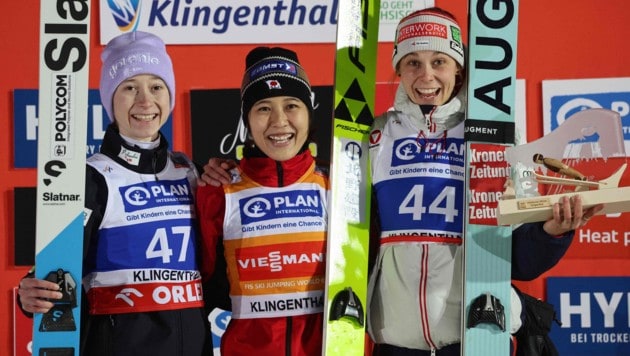 Lisa Eder landet in Klingenthal auf Platz drei!