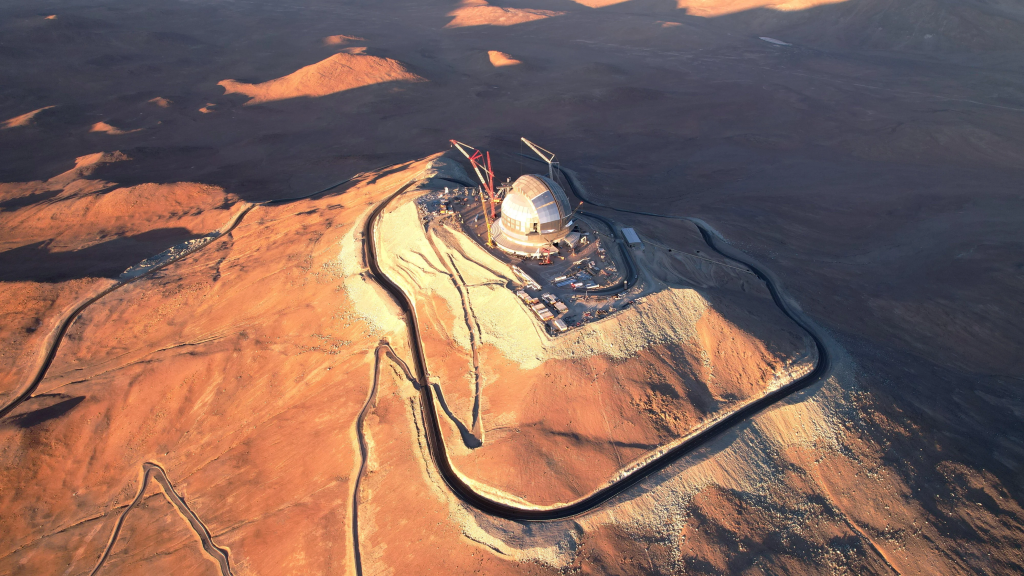 World’s largest optical telescope taking shape on Chilean mountain