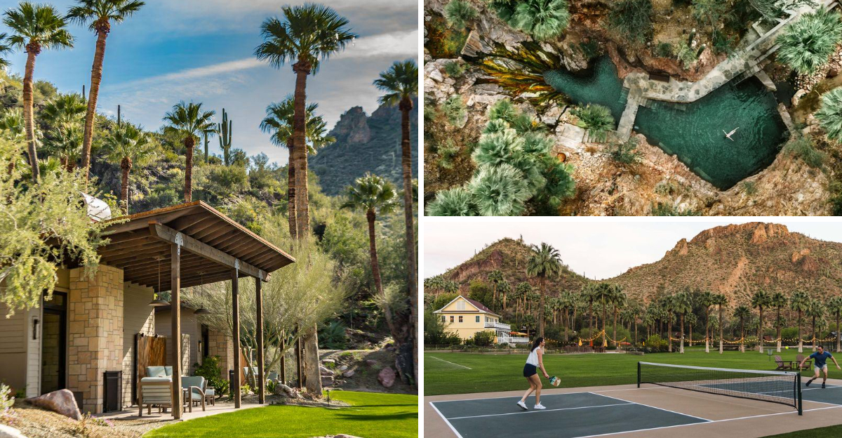 The Arizona desert sanctuary built around ancient hot springs