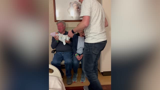 Grandfather receives a delightful surprise upon learning the baby's name