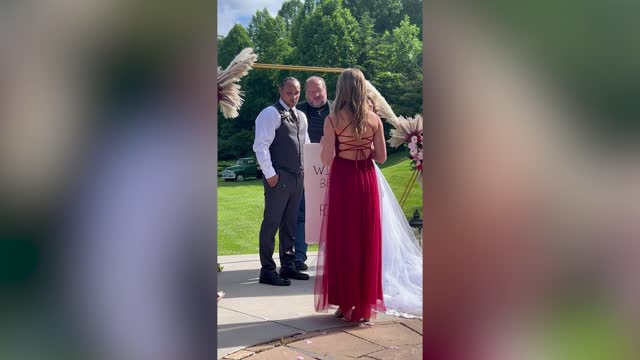 Girl requests stepfather's adoption during his wedding ceremony