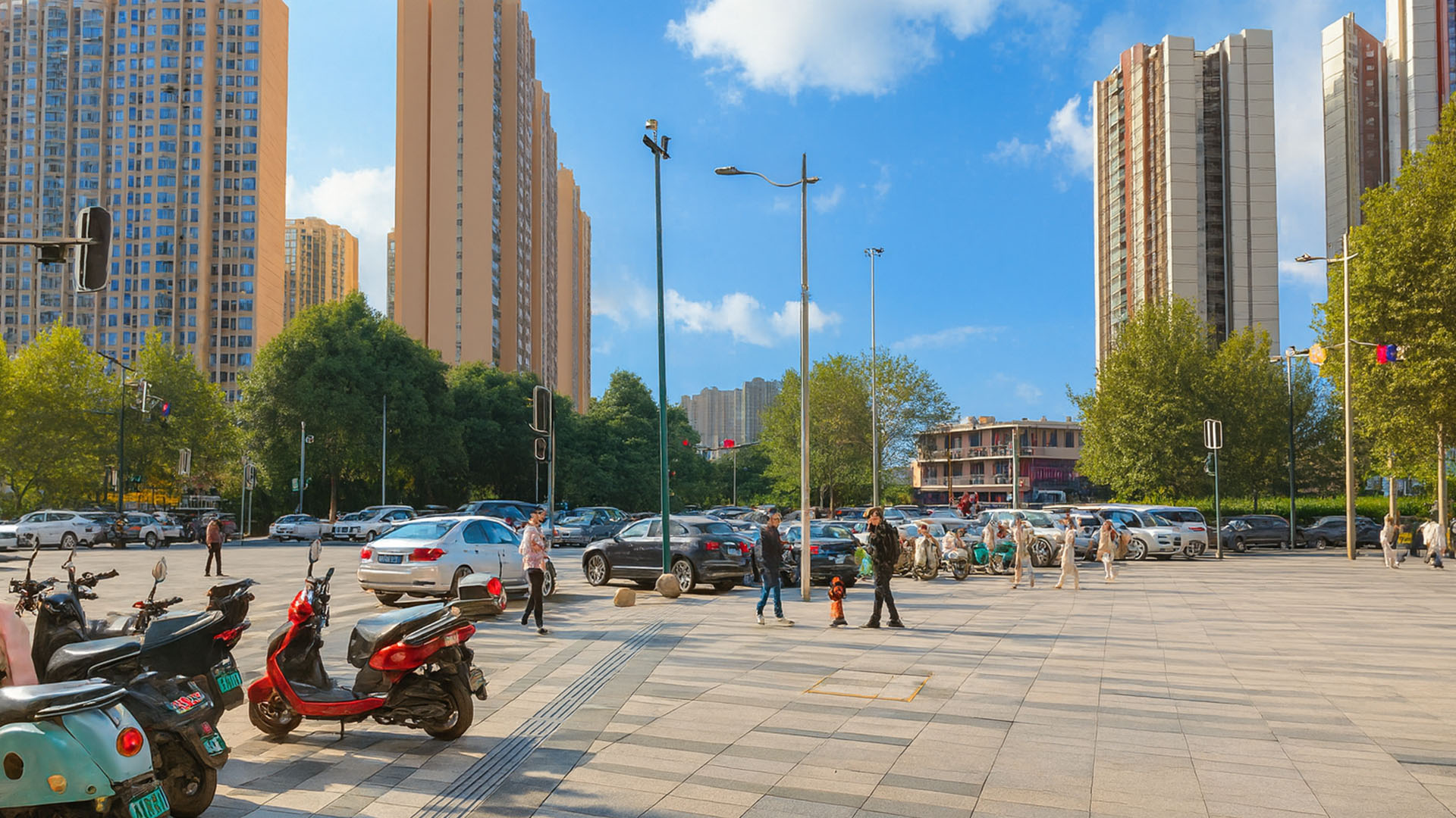 Modern China’s neighborhoods are always busy