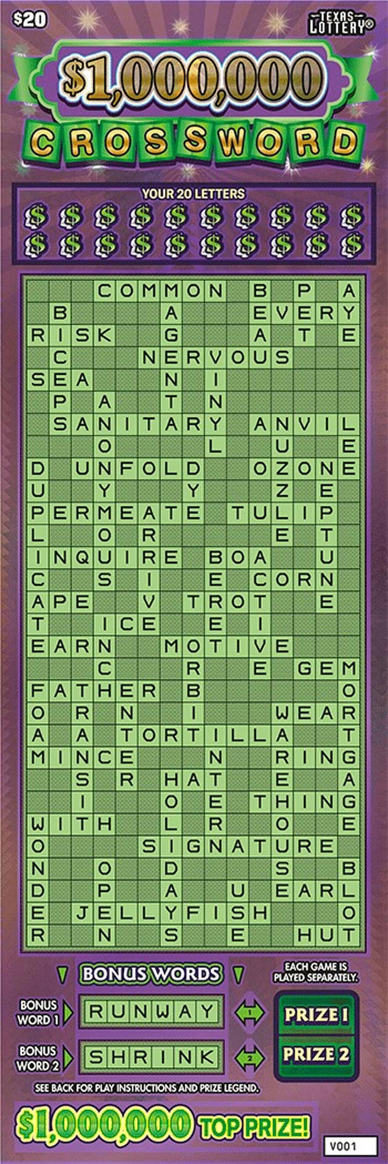 Midland resident wins $1 million on Texas Lottery scratch-off