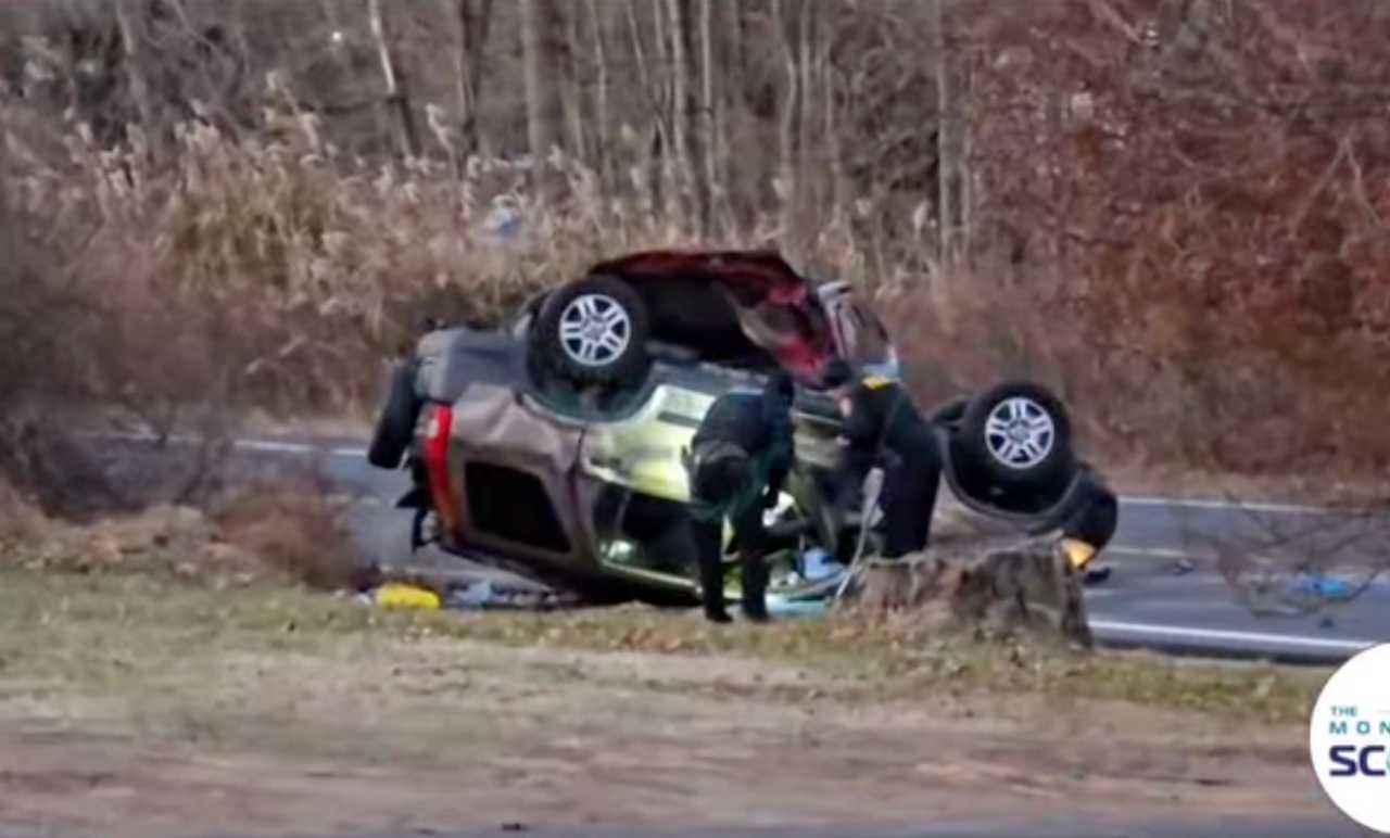 Car flips in multi-vehicle crash that shut down Route 45 in Rockland ...