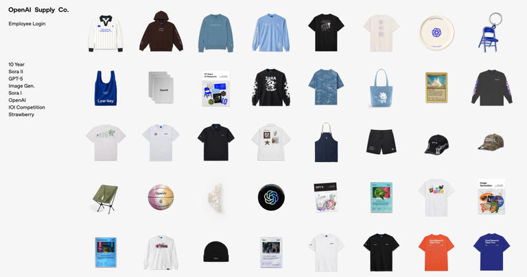 OpenAI's merch store offers a glimpse inside the company's vibe