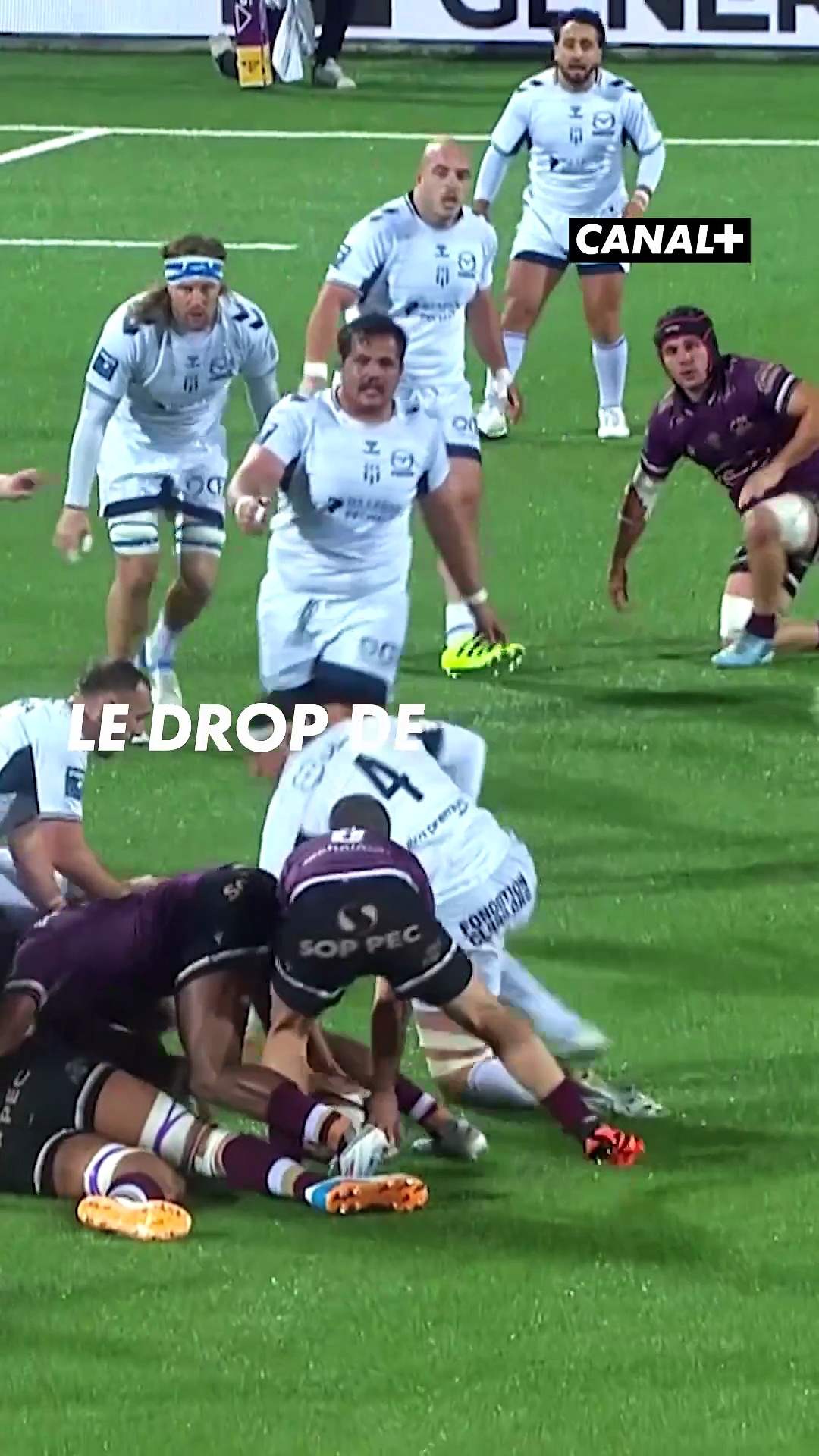 Le drop magnifique de Corentin Glénat à 6 minutes du terme, qui offre ...