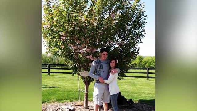 High school sweethearts reflect on the journey of the tree they planted ...