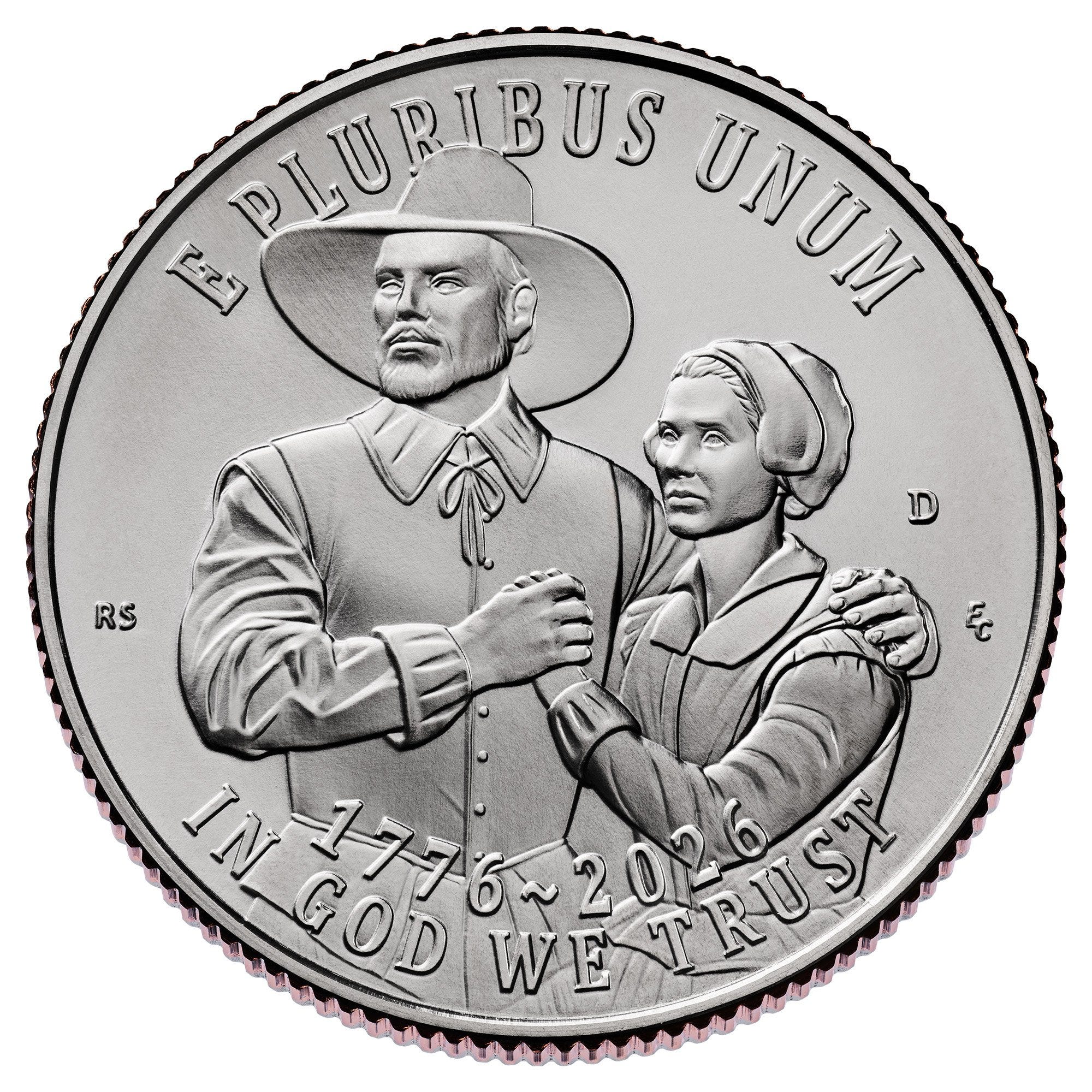 250th anniversary coins will be minted in 2026. See designs