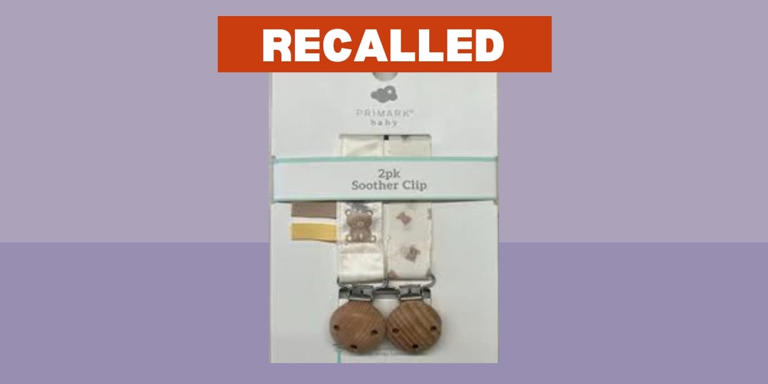 Primark recalls Little Bear 2-pack soother clips due to choking and ...