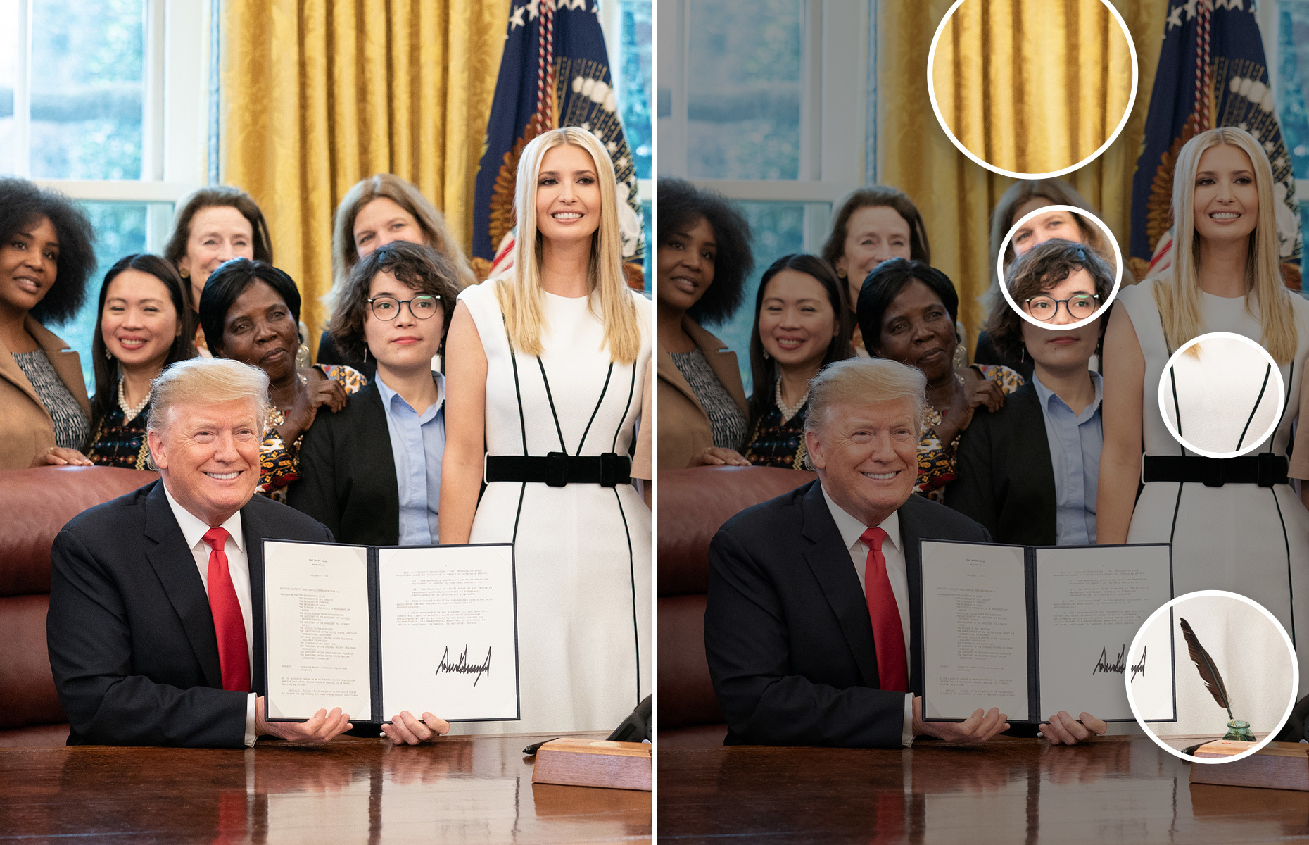 Spot the errors, Donald Trump edition: Can you find the differences ...