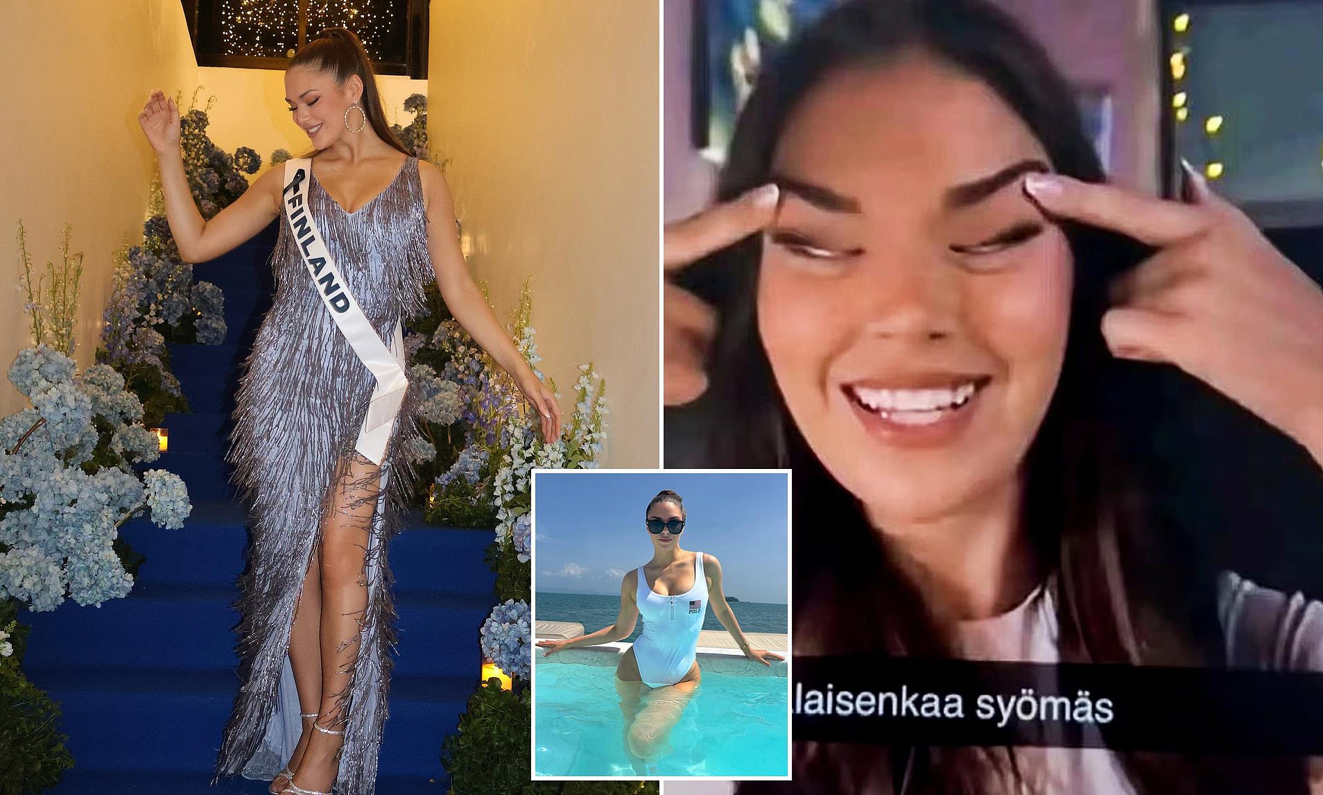 Miss Finland is stripped of her crown for making 'racist' slanted eye ...