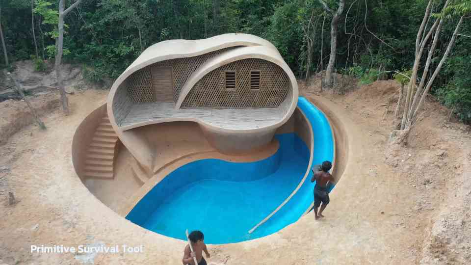 How we completed a modern underground millionaire house with a private ...