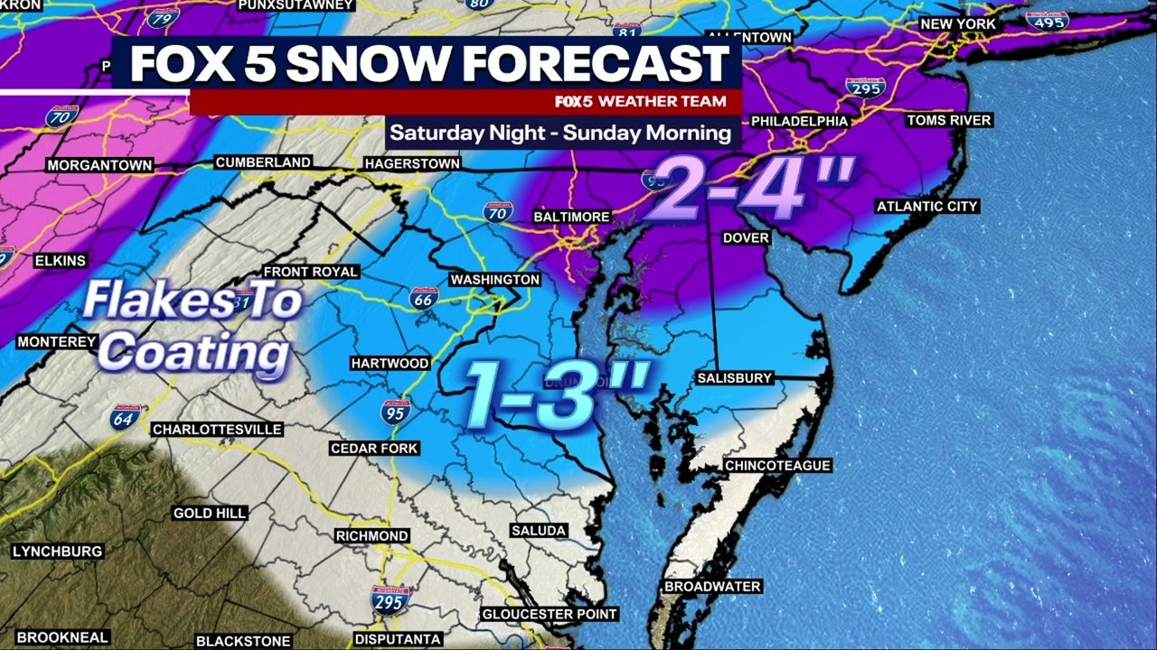 DC weather: Snow likely Saturday night into Sunday; region gripped by ...