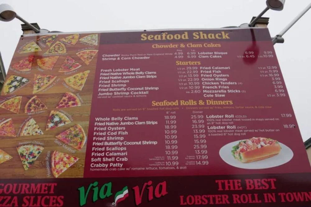 Seafood shacks on the Maine coast