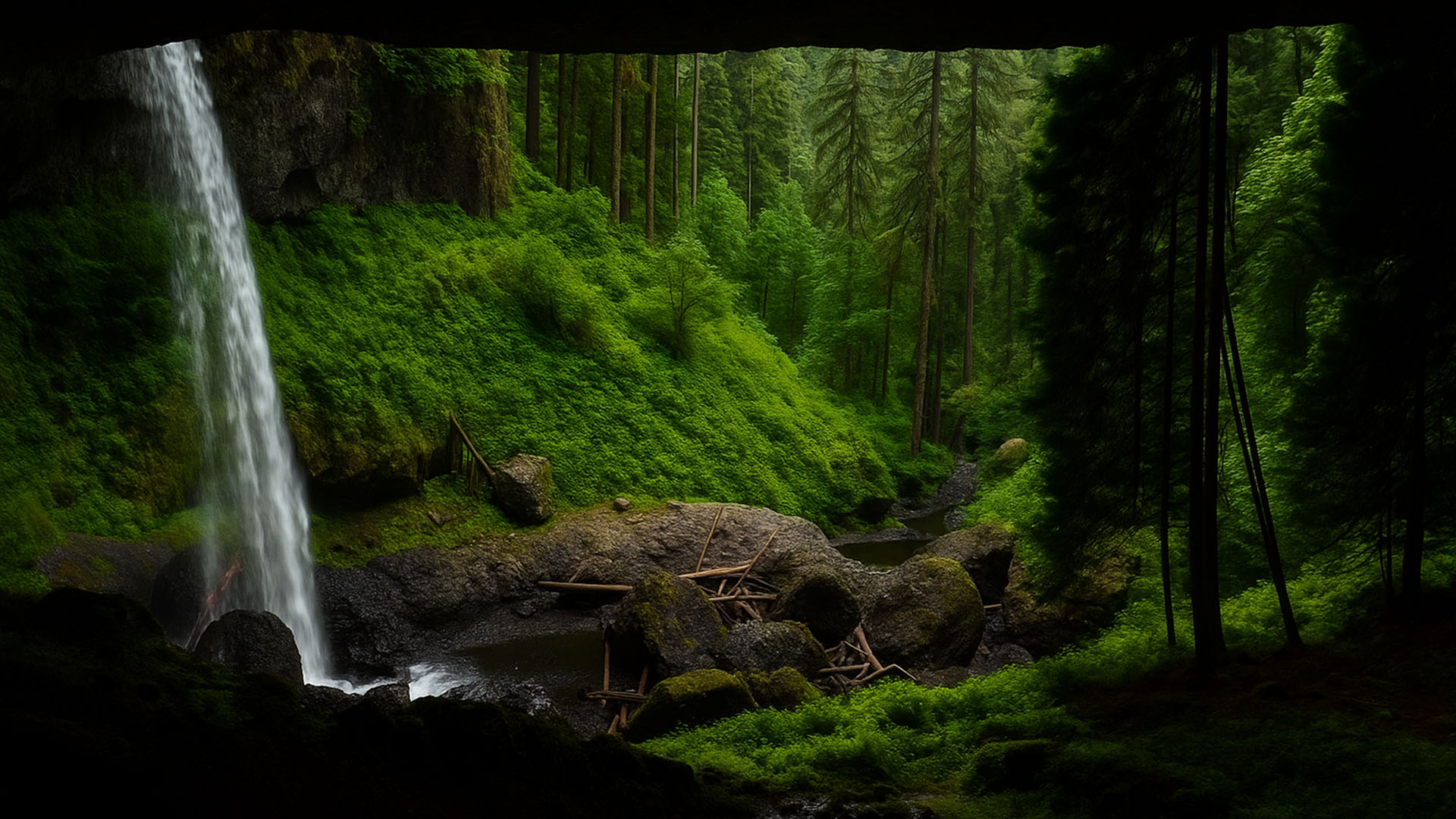 Silver Falls State Park: Scenic forest hike (4K)