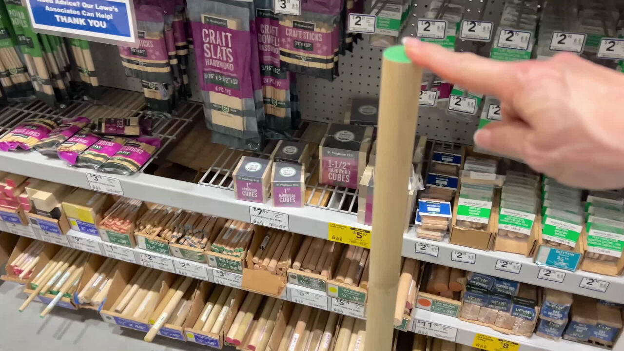 Affordable curtain rod DIY