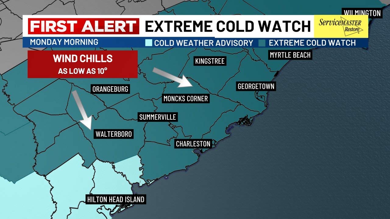 First alert: Cold weather advisory will be in effect Monday night into ...