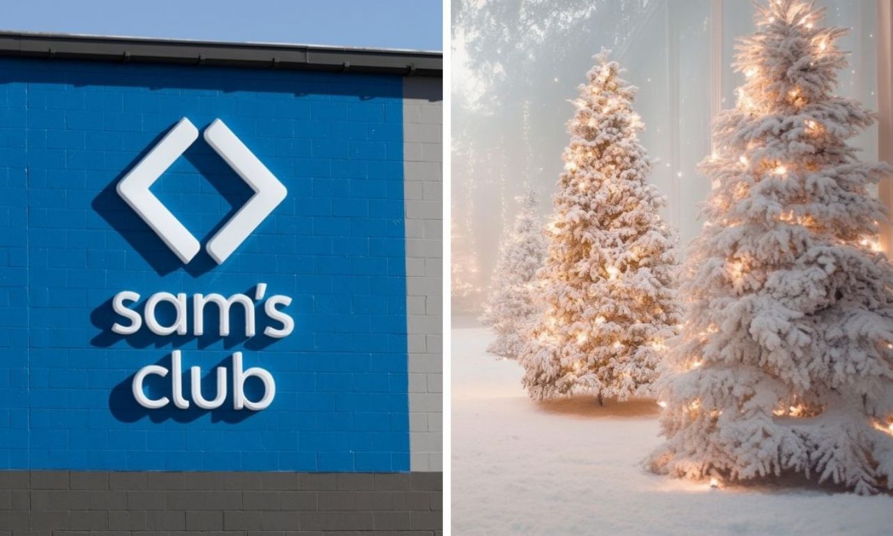 Sam's Club remata árboles de Navidad con nieve artificial y luces: más ...