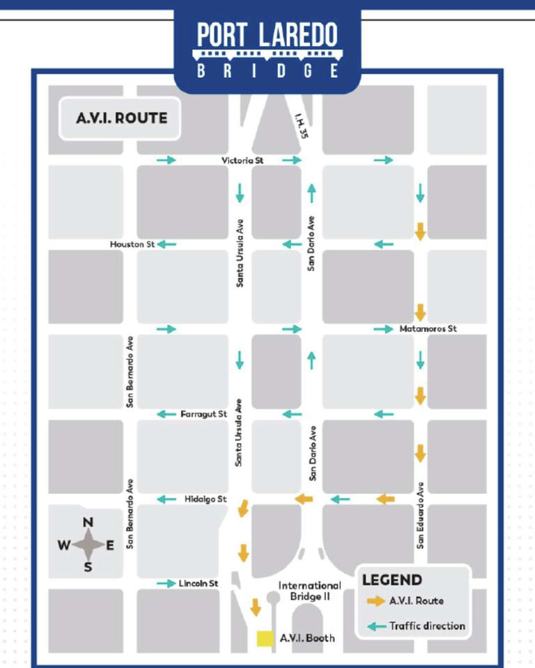 City of Laredo updates AVI route map to ease holiday traffic at Bridge II