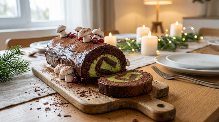 Repas de Noël : cette recette de bûche chocolat avocat est à tester ...