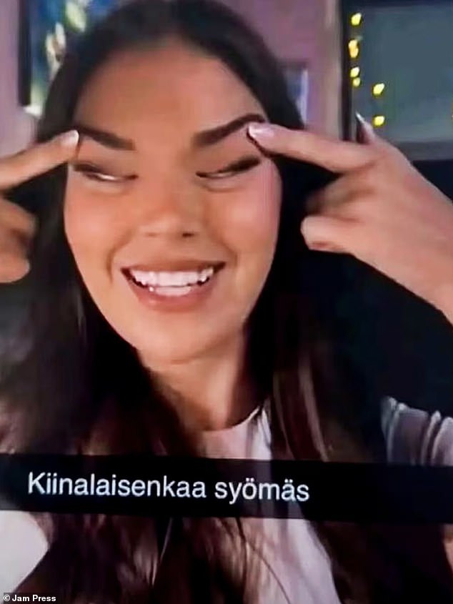Miss Finland is stripped of her crown for making 'racist' slanted eye ...