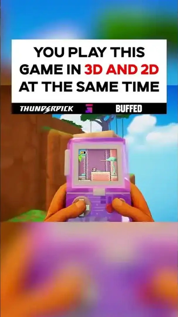 Play in 3D and 2D at the same time in this game "Screenbound"