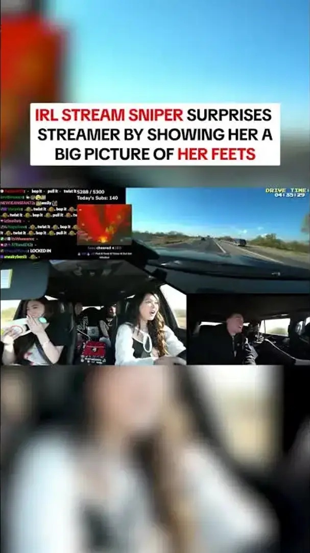 Apparently an IRL stream sniper stood on the side of the highway with a ...