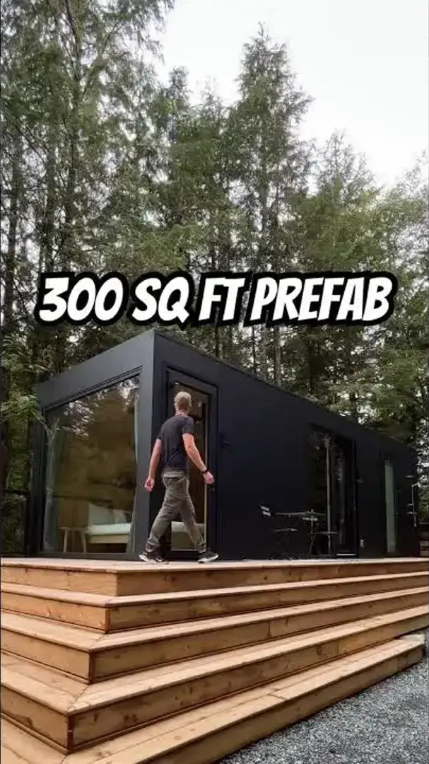 Touring a modern 300 sq ft prefab home