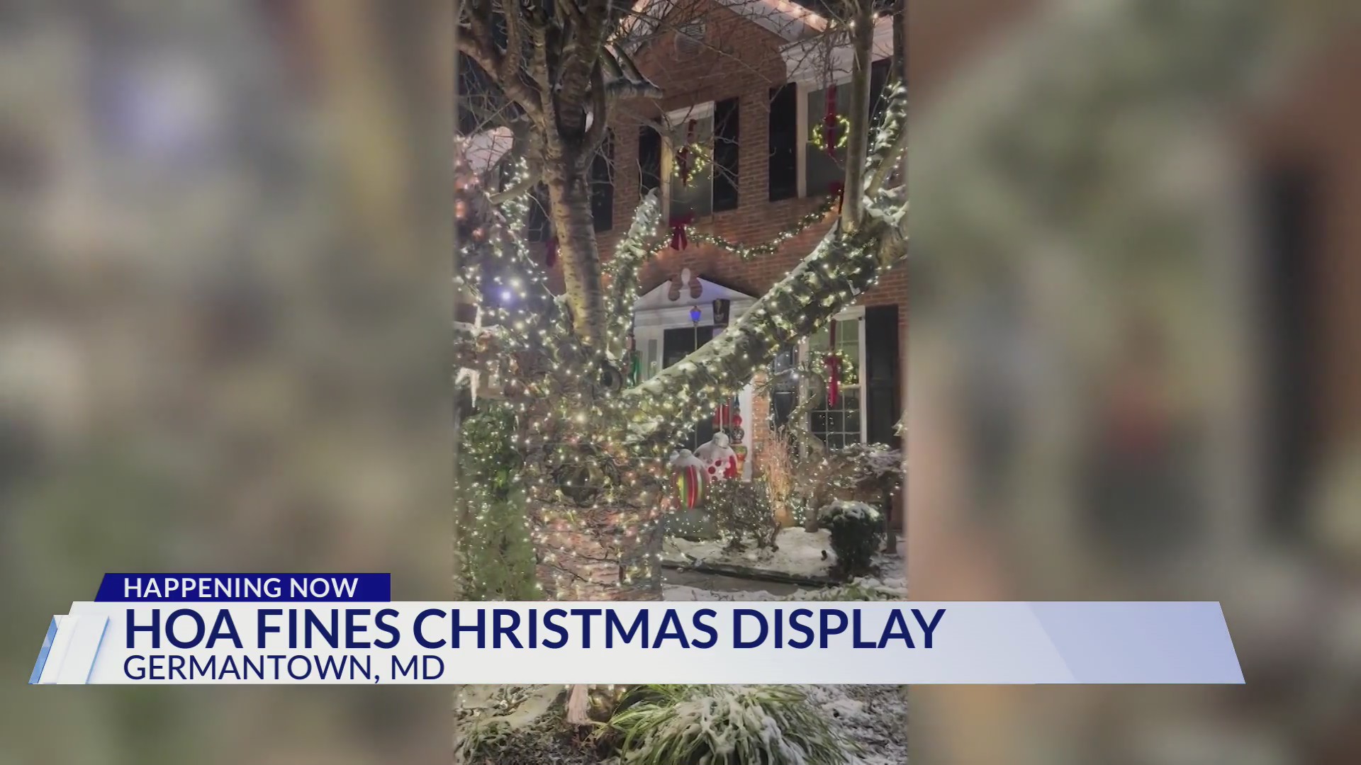 HOA fines Germantown family for Christmas display