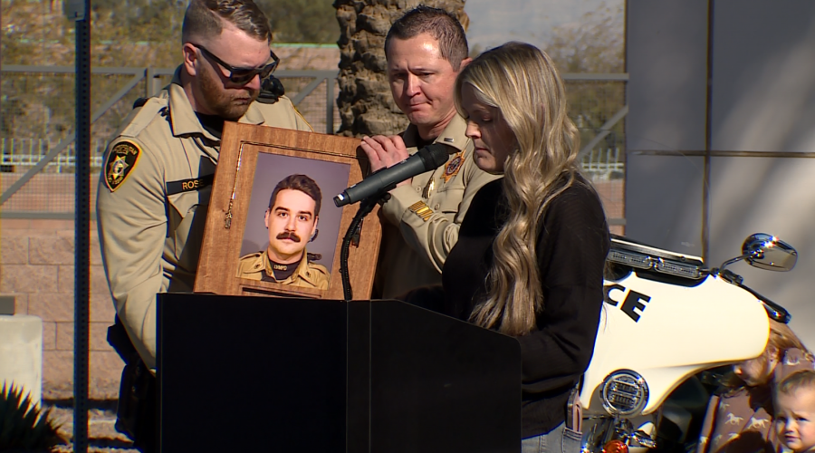 Las Vegas police honor and remember fallen officer Colton Pulsipher