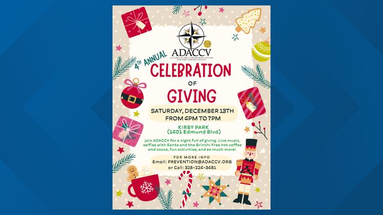 ADACCV to host fourth annual 'Celebration of Giving'