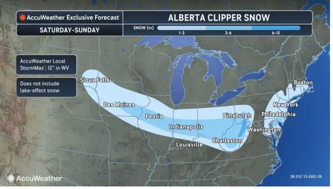 Updated projected snowfall totals released for Northeast's first big ...
