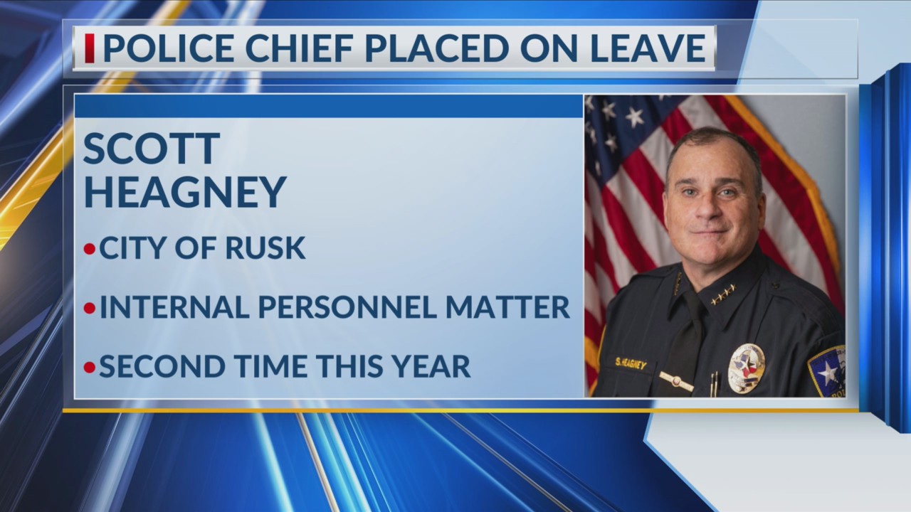 Rusk police chief placed on administrative leave for second time in 2025