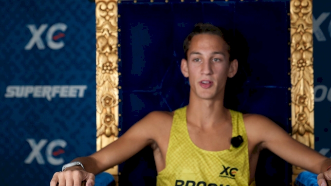 Blake Bay repping CA at Brooks XC