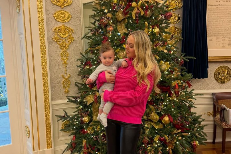 Tiffany Trump's baby crawls all over White House Oval Office as fans ...