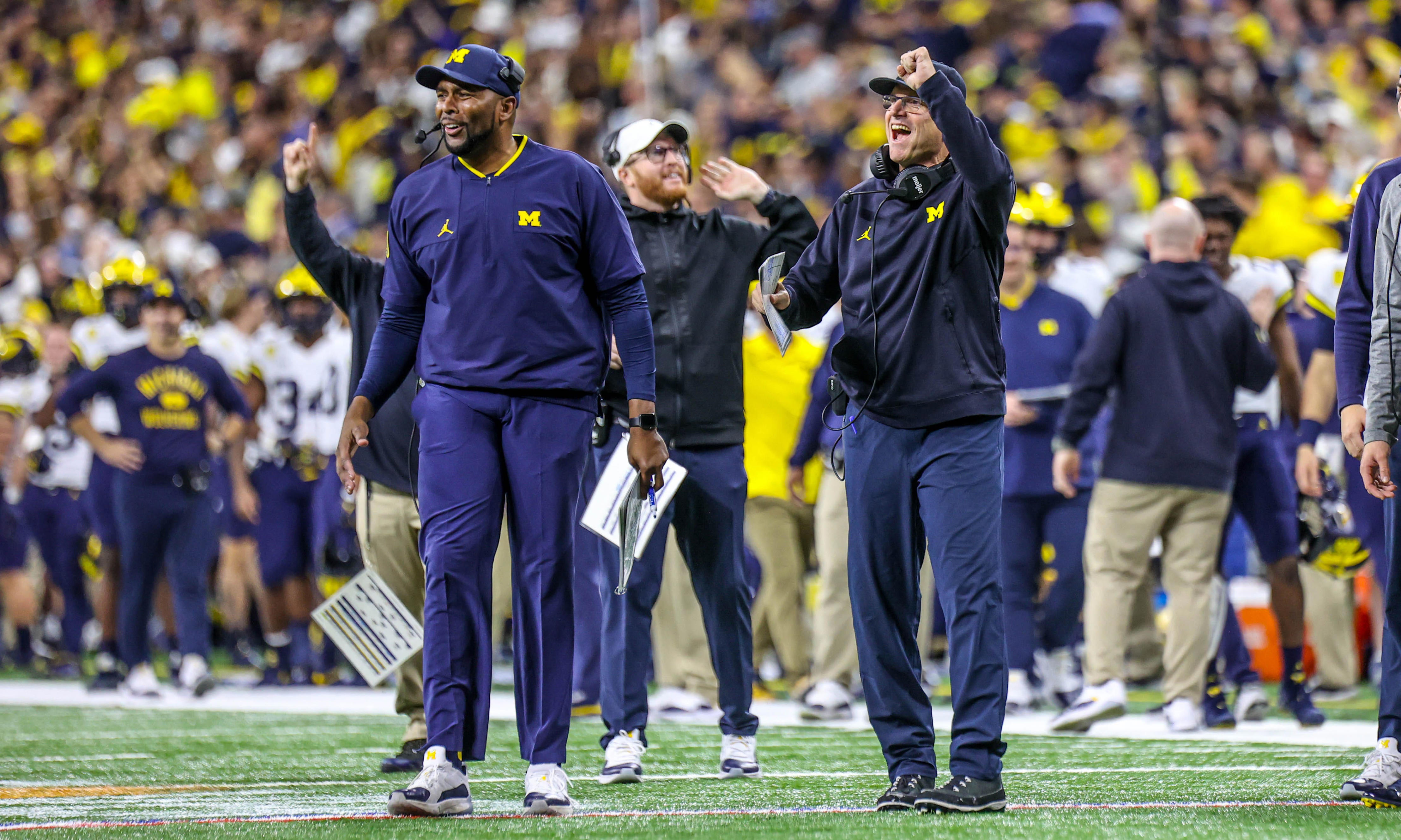 Jim Harbaugh says he’s still processing Sherrone Moore situation