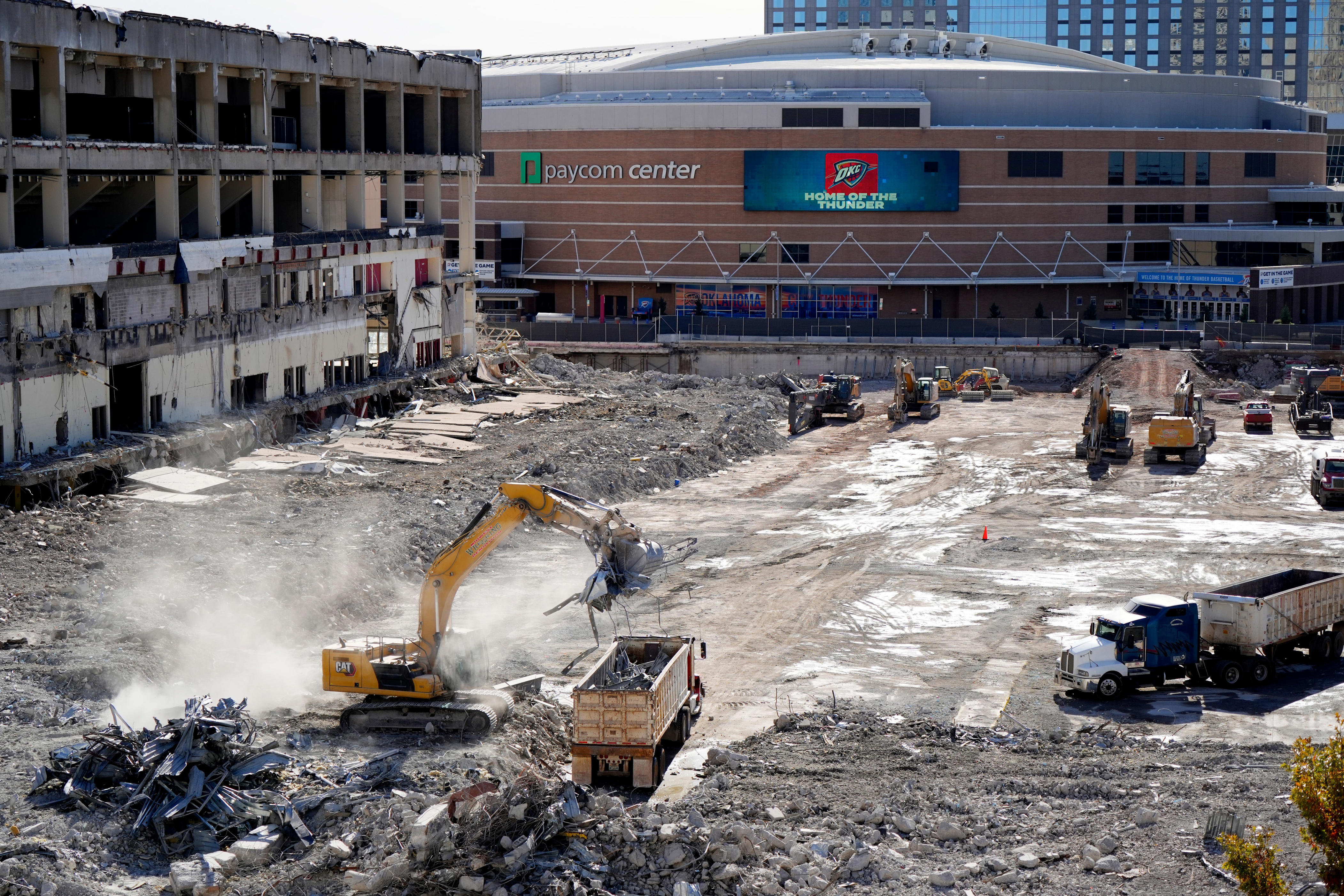 Myriad demolition continues as site preps for new OKC Thunder arena