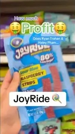 Ryan Trahan's Joyride candy profit breakdown