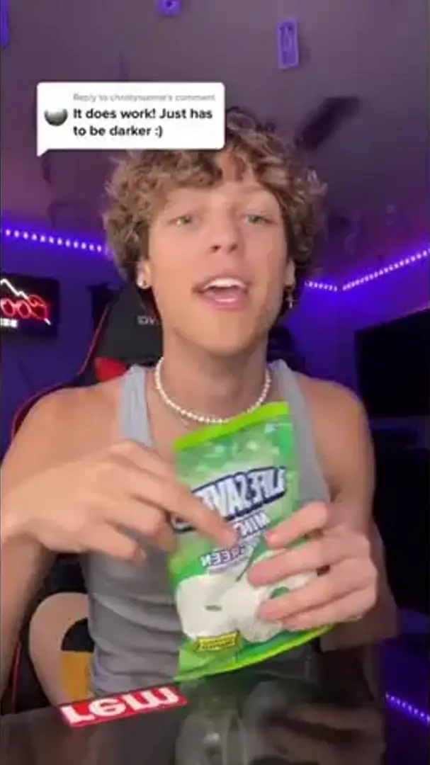 Mint Lifesavers challenge: can you see sparks?