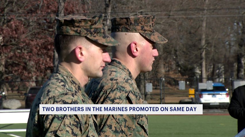 Two brothers in the Marines promoted on the same day