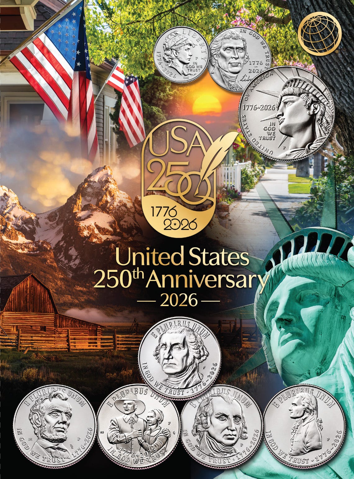 US Mint gives 2026 coins a new look for America's 250th anniversary