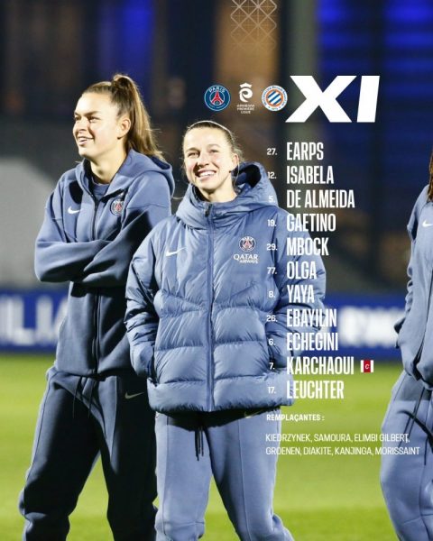 PSG vs Montpellier – Official lineups