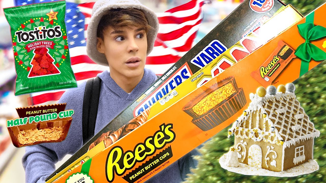 Immigrant reacts to unbelievable holiday foods in American stores
