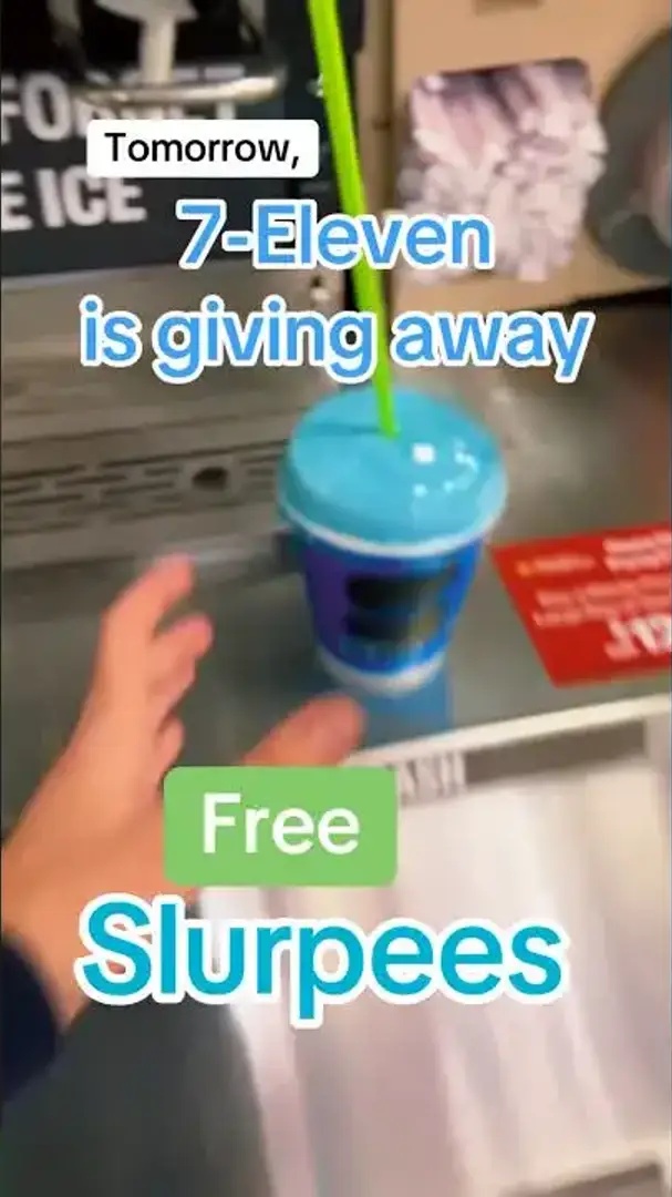 Tomorrow 7-Eleven is giving away free Slurpees (without any purchase)