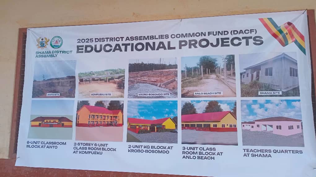 Shama District cuts sod for construction of infrastructure projects