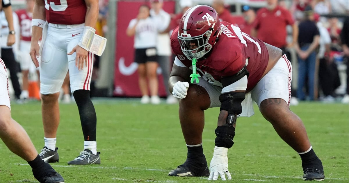 Alabama OL Kadyn Proctor recognized as Walter Camp first-team All-American