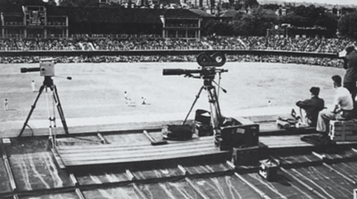 When was the first ever cricket match televised?